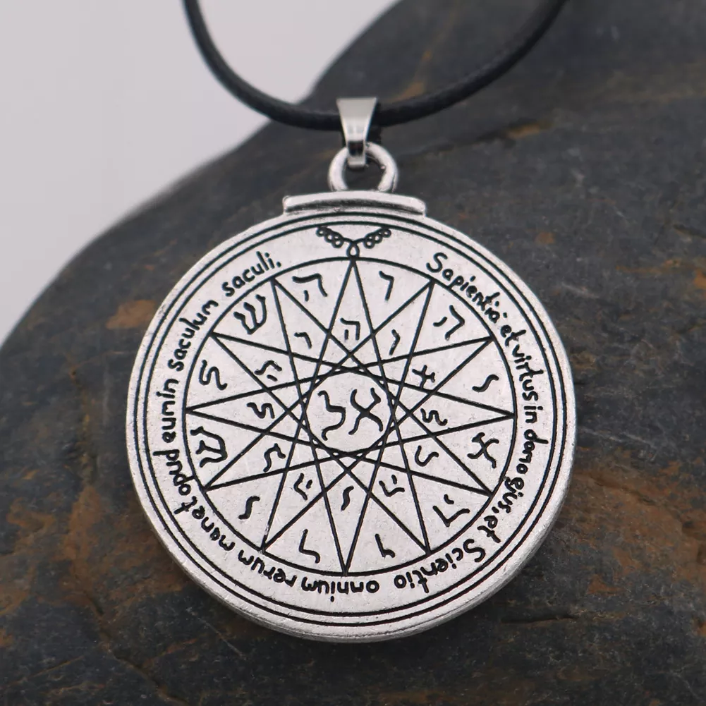 Viking Jewelry Hardware Crystal Amulet Solomon Seal Pendant Seal Love ...
